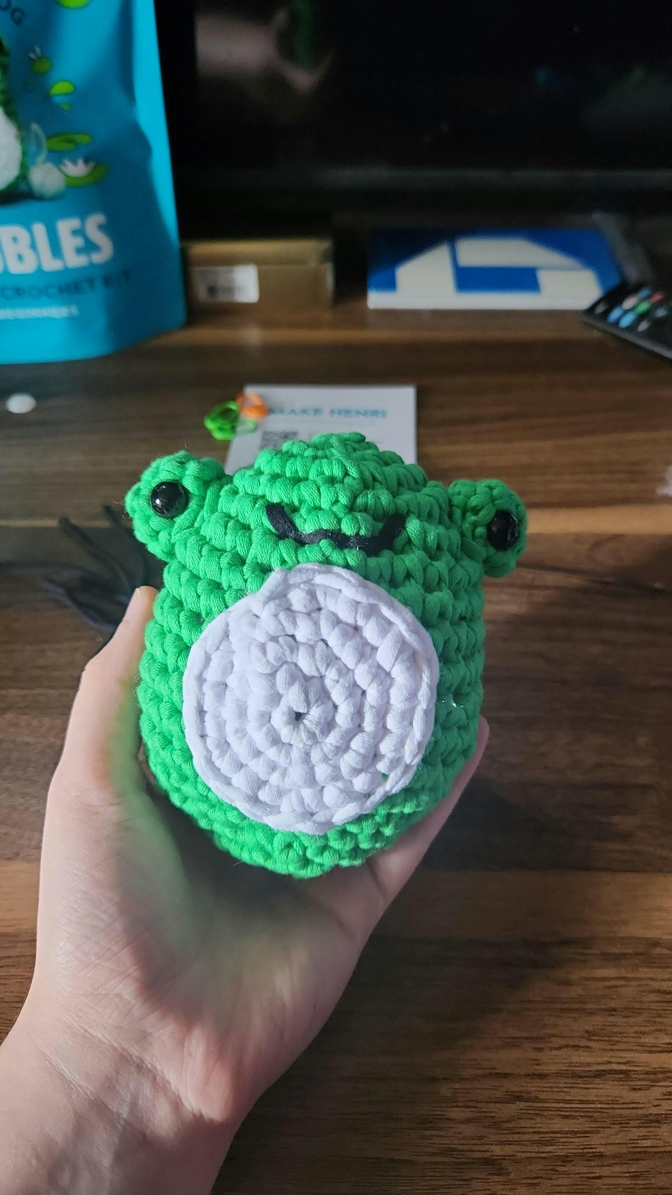 Frog Crochet Kit | Learn to Crochet with The Woobles