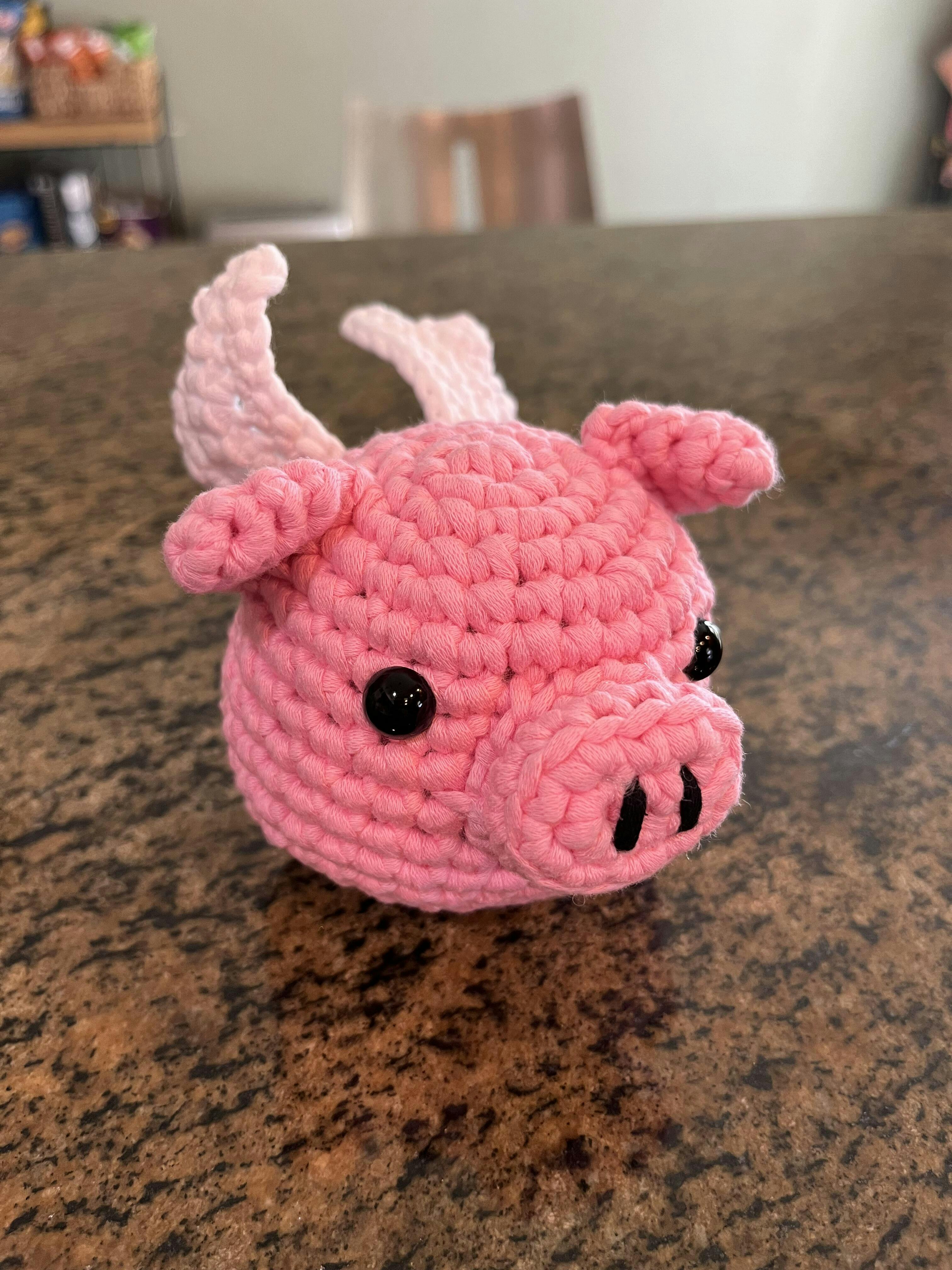 Pig Crochet Kit for Beginners | The Woobles