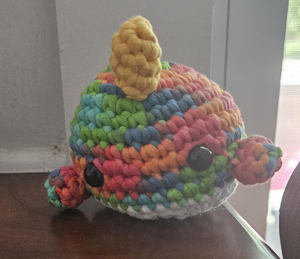 Rainbow Narwhal Crochet Kit | The Woobles