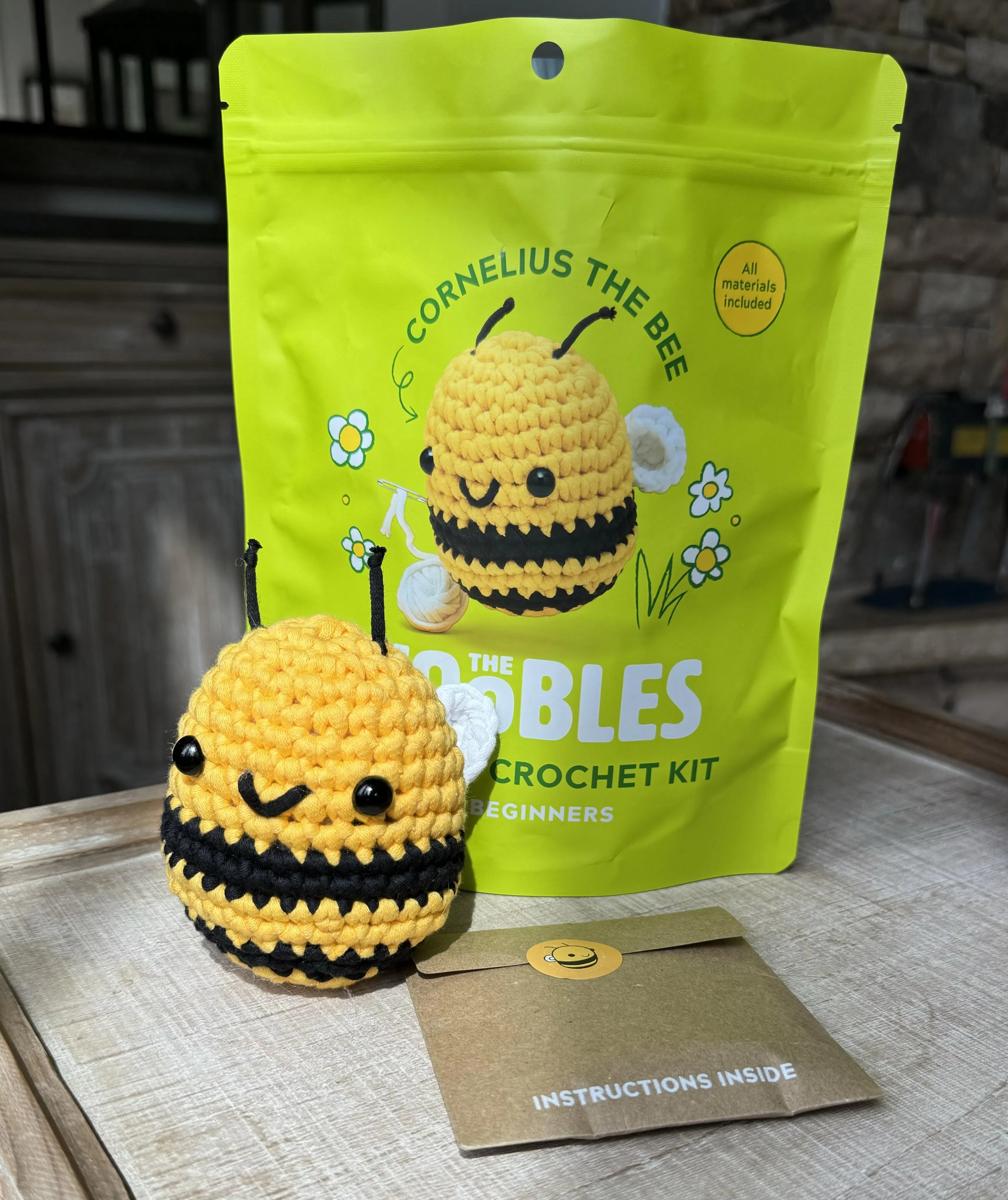 Bee Crochet Kit for Beginners | The Woobles