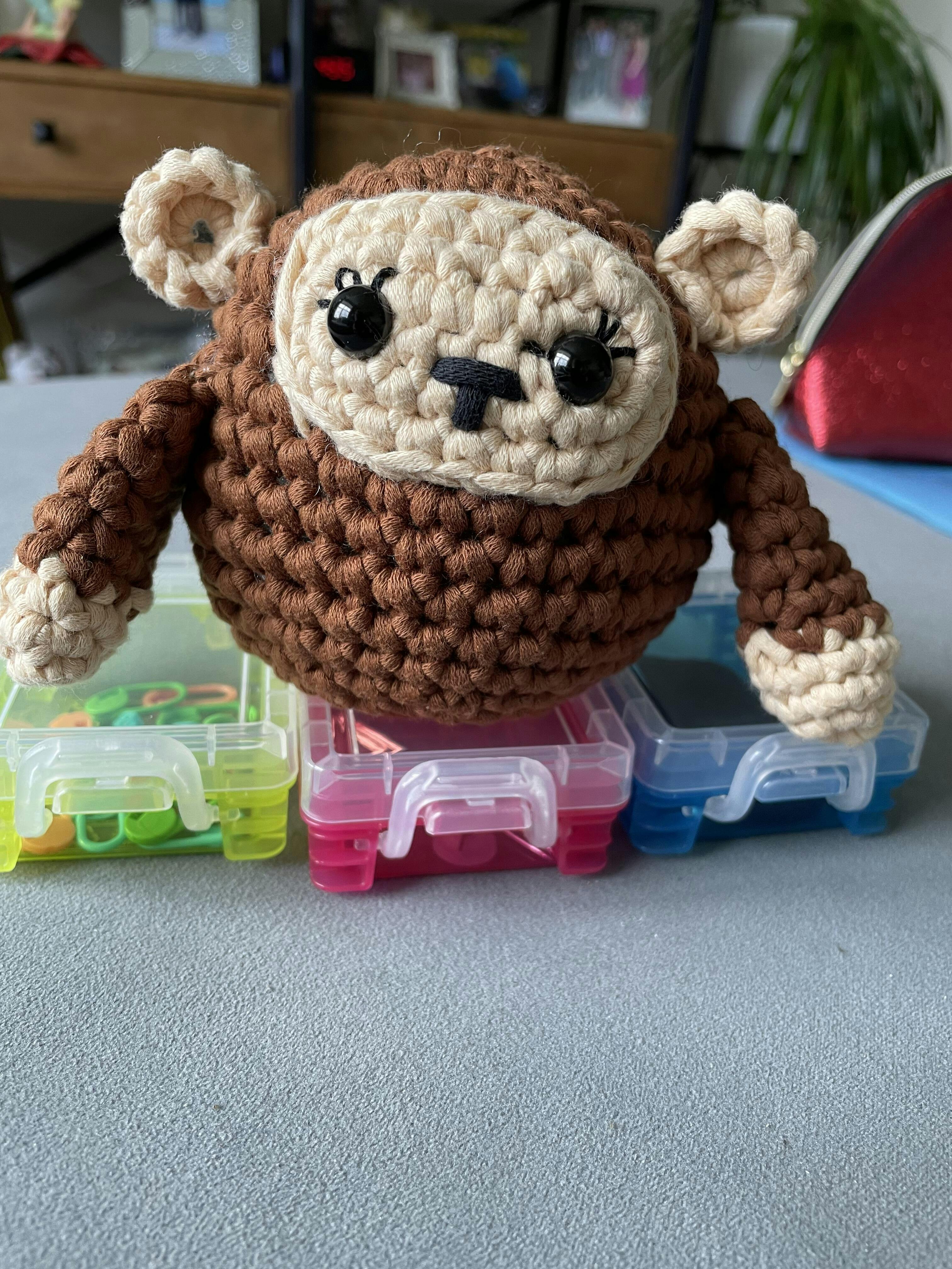 Monkey Crochet Kit for Beginners | The Woobles