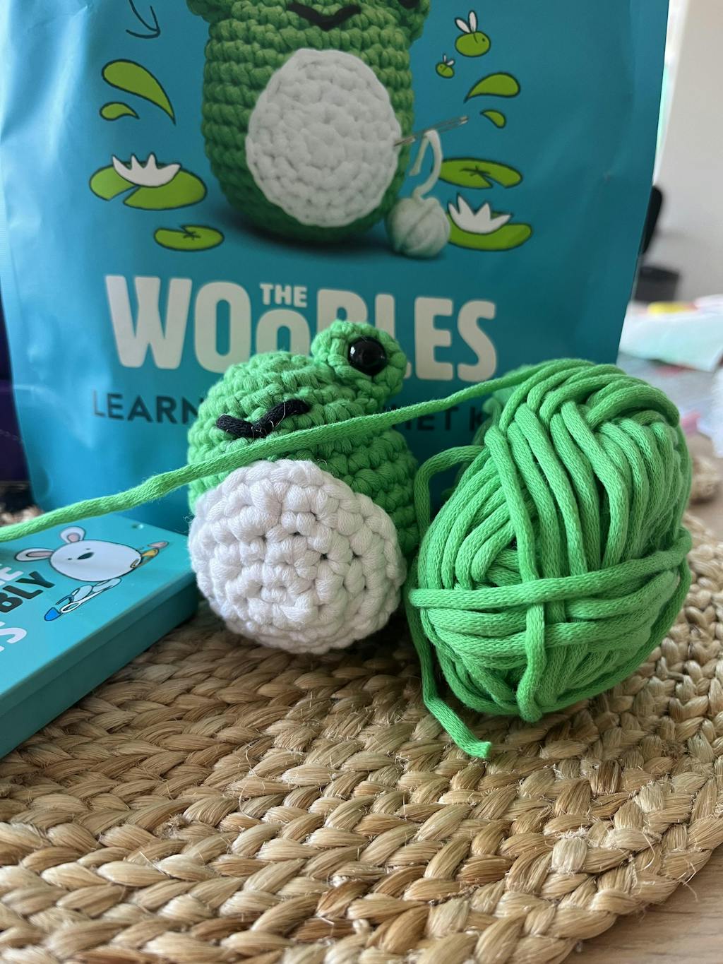 Frog Crochet Kit | Learn to Crochet with The Woobles