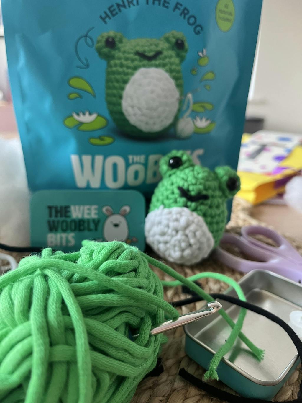 Frog Crochet Kit | Learn to Crochet with The Woobles