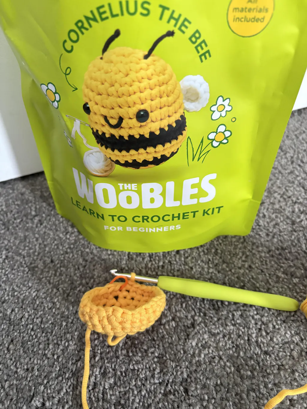 Bee Crochet Kit for Beginners | The Woobles