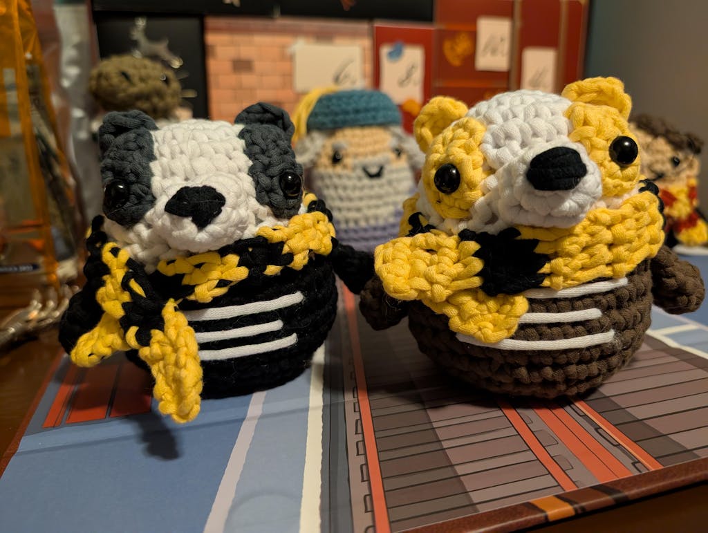 Hufflepuff™ Badger and Scarf Crochet Bundle | The Woobles