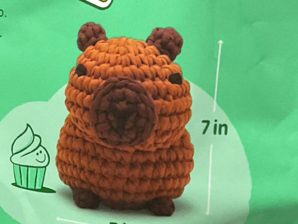 Hugh the Capybara Extra Squeezy Crochet Kit | The Woobles