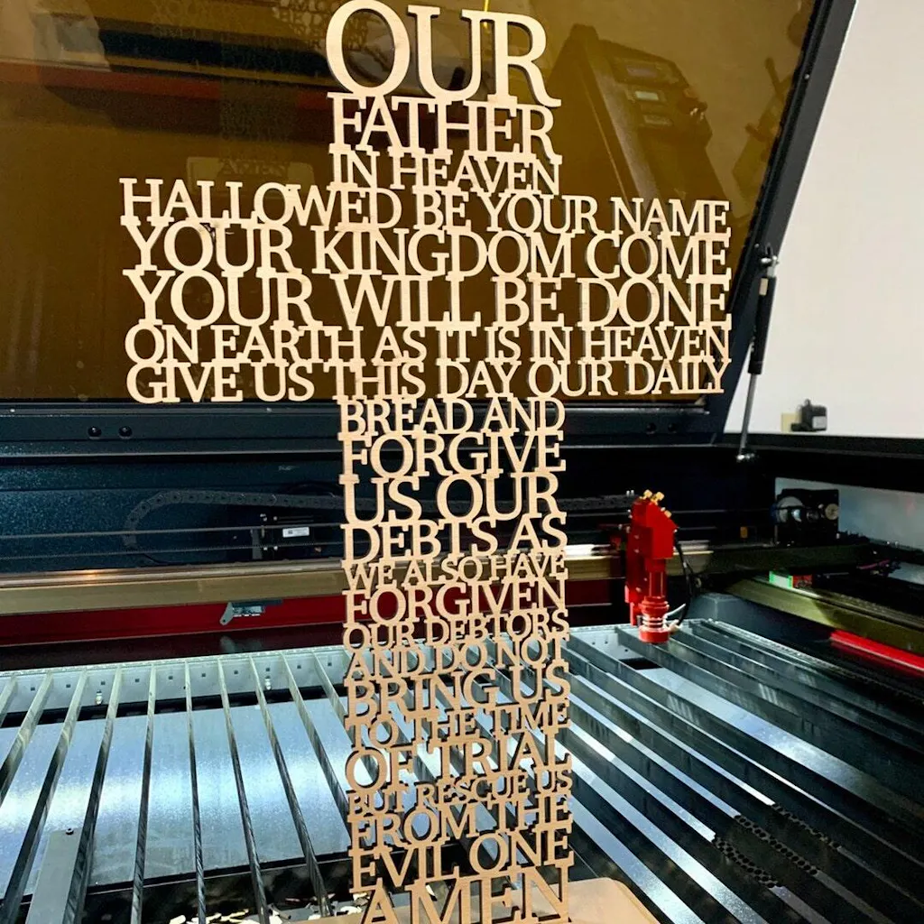 Lord's Prayer (Our Father) Cross Modern Version - Laser Cut File | svg ...