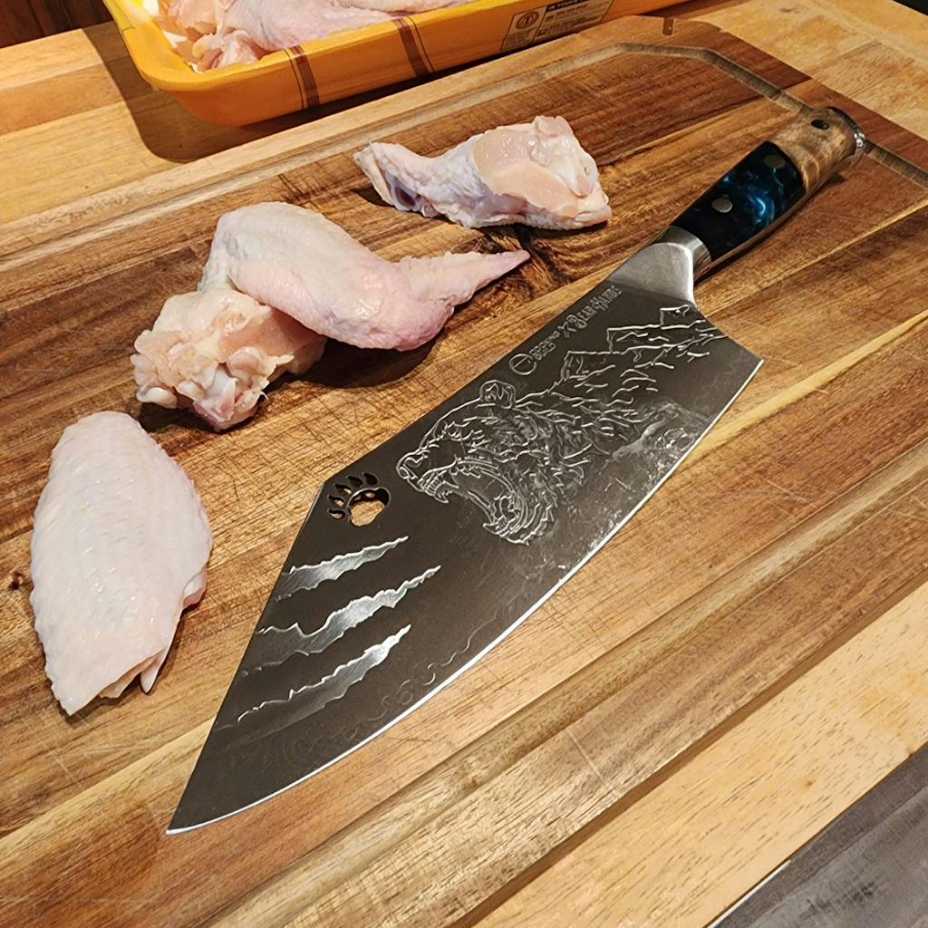 FoodWithBearHands Nomad San Mai Cleaver – TheCookingGuild