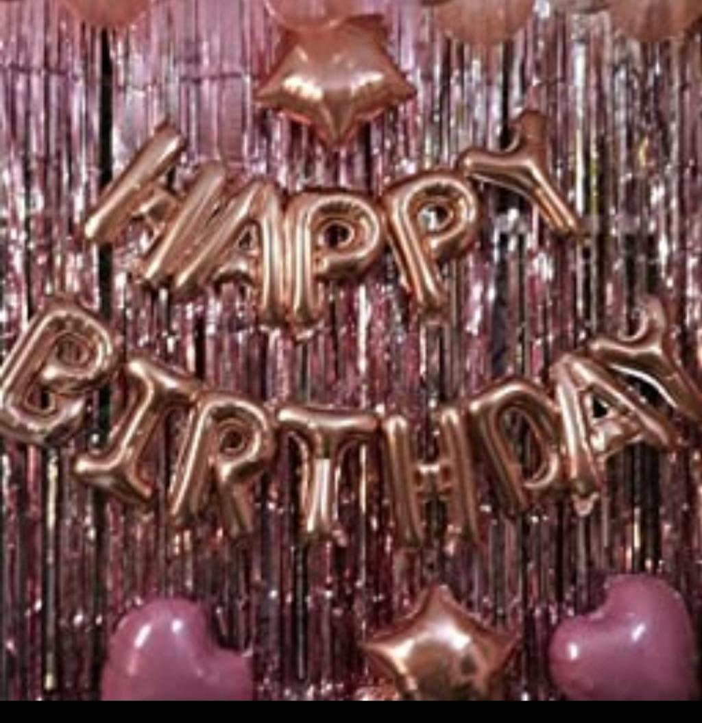 Happy Birthday Decorations for Women Girls, String Lights Happy Birthd ...