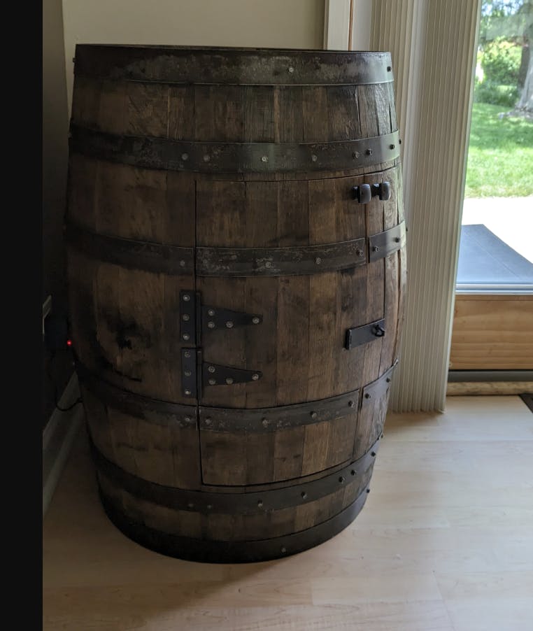 Premium Whiskey Barrel Cabinet – The Whiskey Workshop