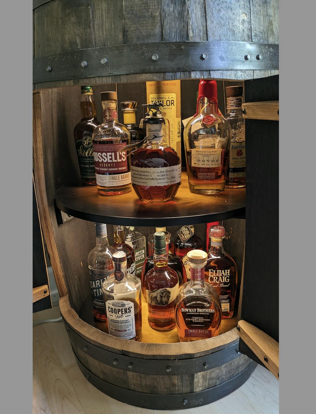 Premium Whiskey Barrel Cabinet – The Whiskey Workshop