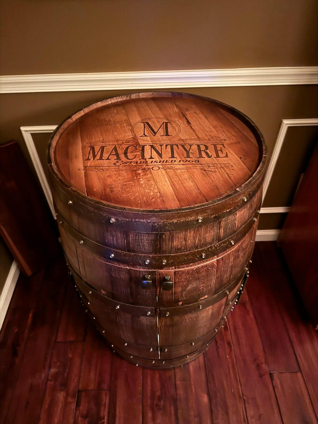 Standard Whiskey Barrel Cabinet – TheWhiskeyWorkshop