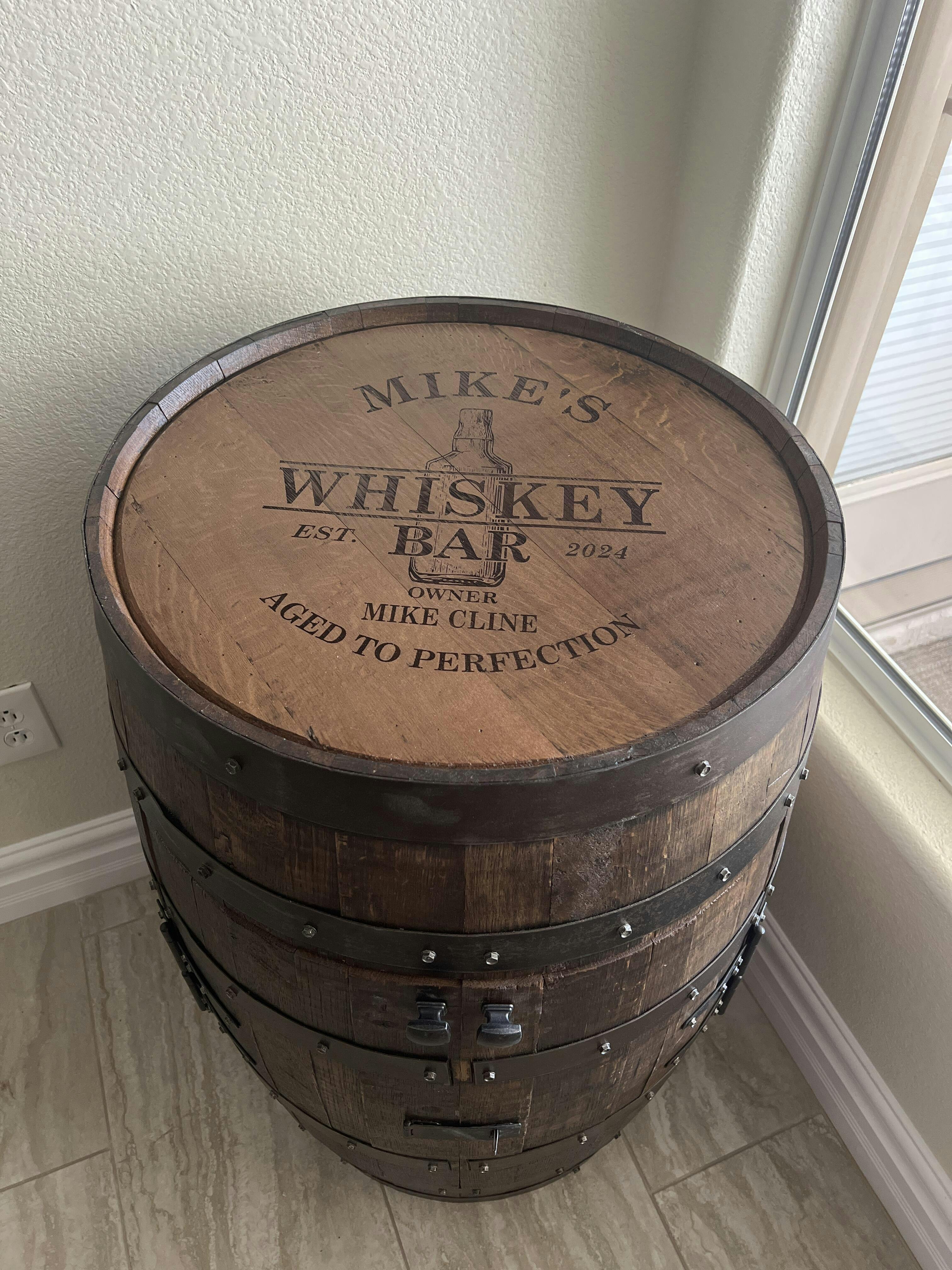 Premium Whiskey Barrel Cabinet – The Whiskey Workshop