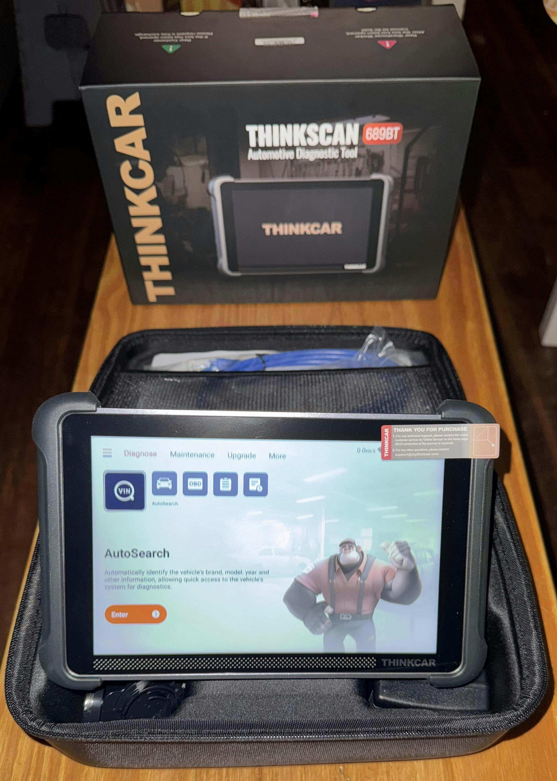 THINKCAR THINKSCAN 689BT BIDIRECTIONAL SCAN TOOL LIFETIME FREE