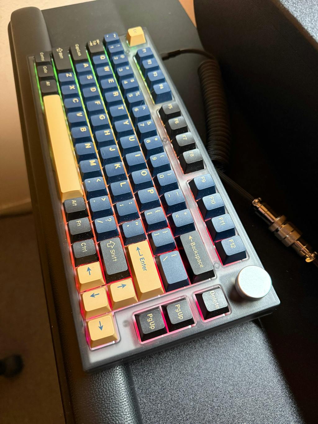 Thock King TK75 Wireless Mechanical Keyboard RGB w/ Knob (75% barebone