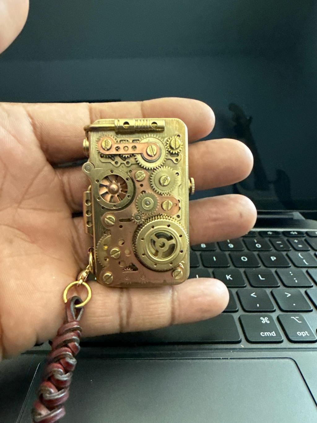 Steampunk Gear Linkage Lighter｜Brass Mechanical Collectible – THORENS ...