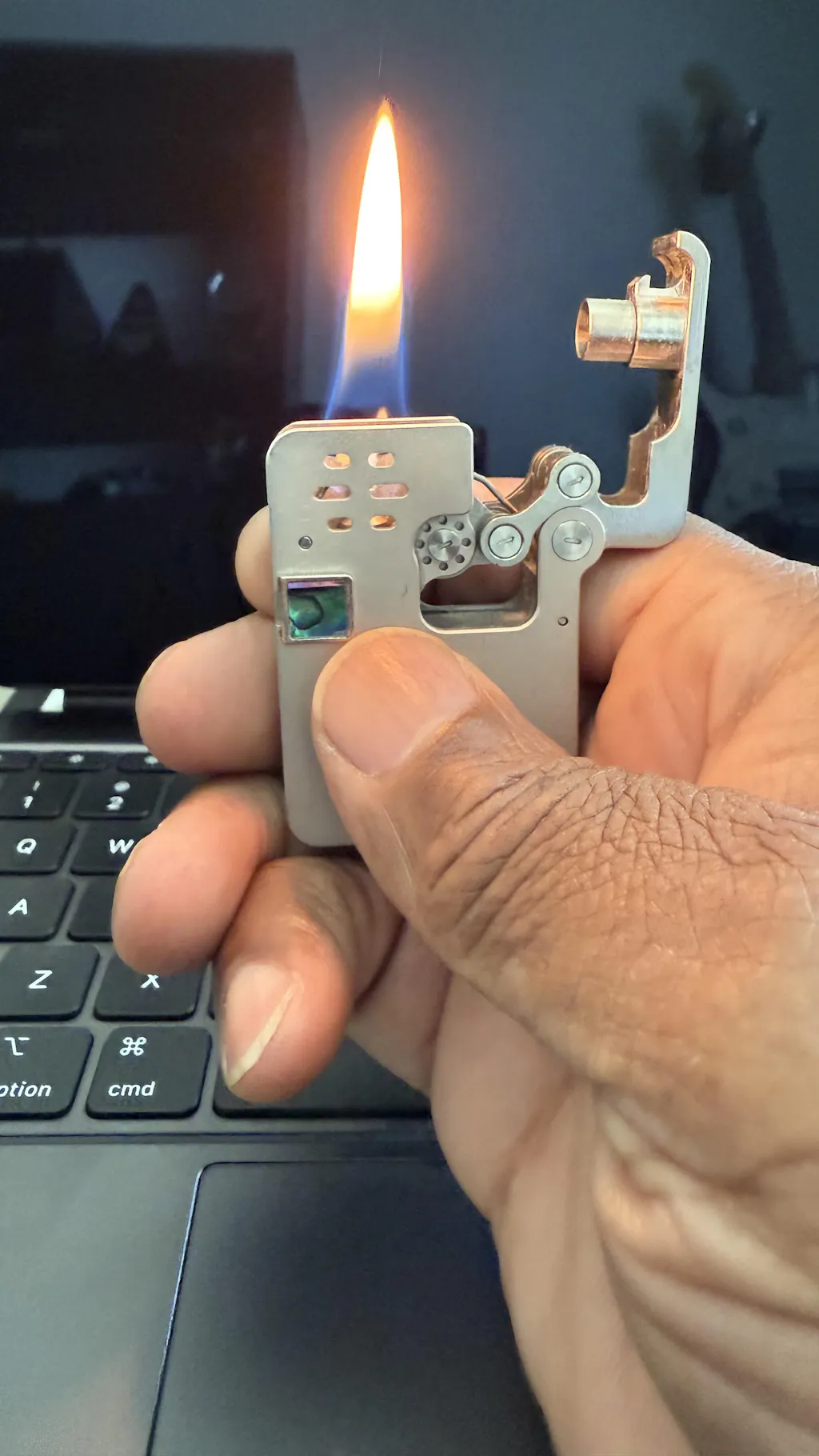 2025 Ejection Lighter - Hollowing Machine Black｜Futuristic Kerosene ...