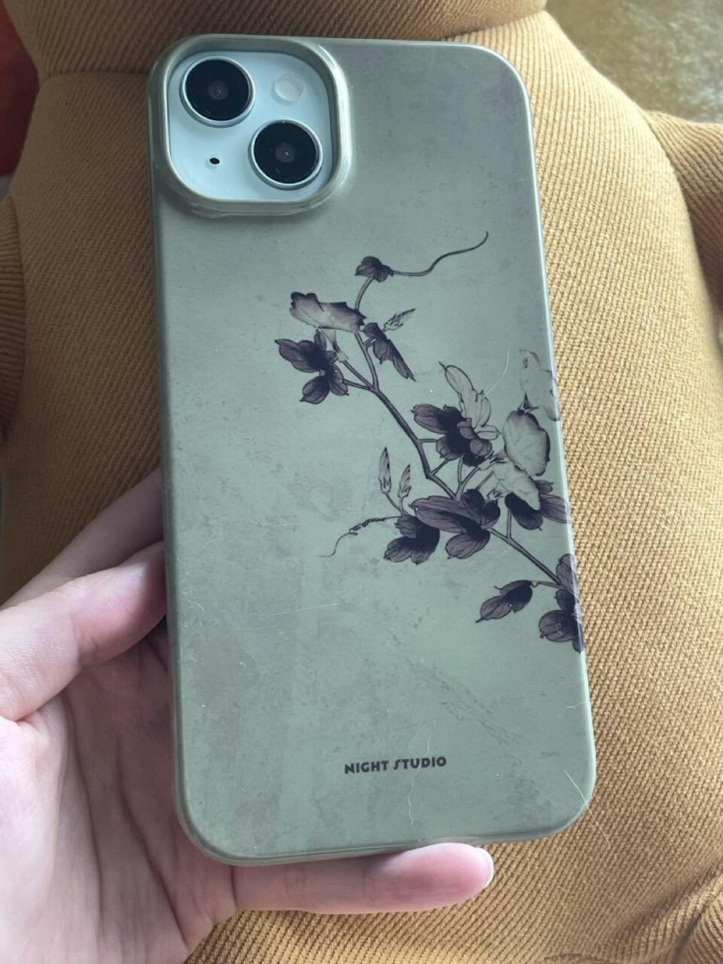 「Chinoiserie」Green flower branch Traditional Chinese Painting | Phone ...