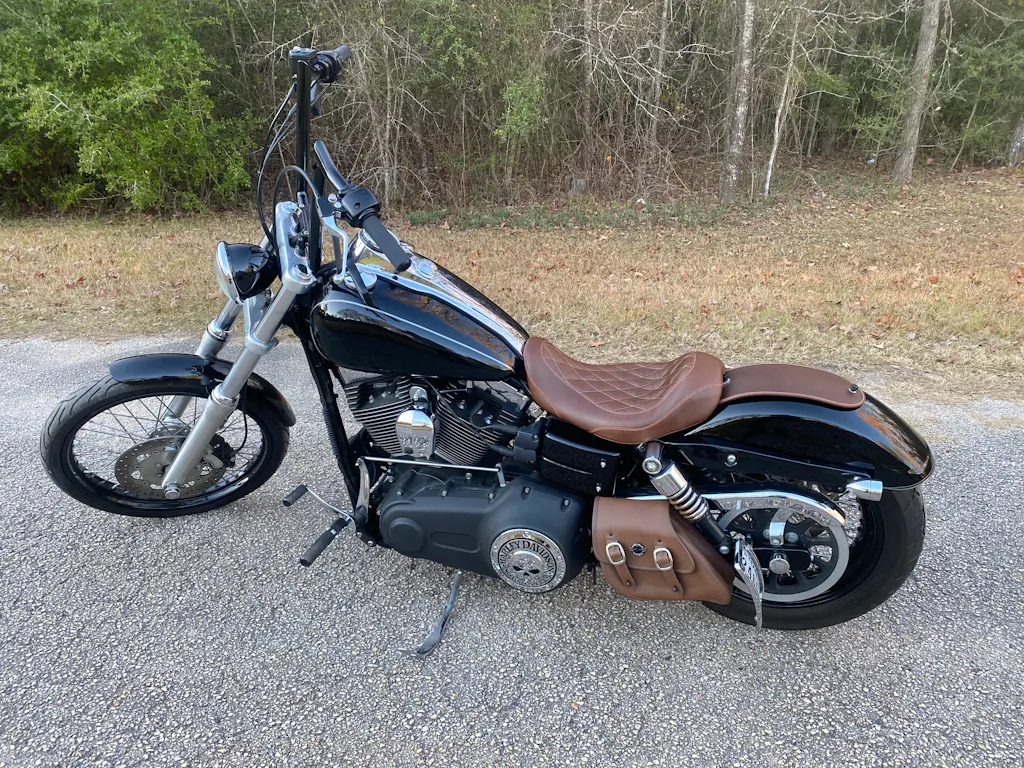 Dyna fender bib - Mustang Matching – Three Mutts Custom Leather