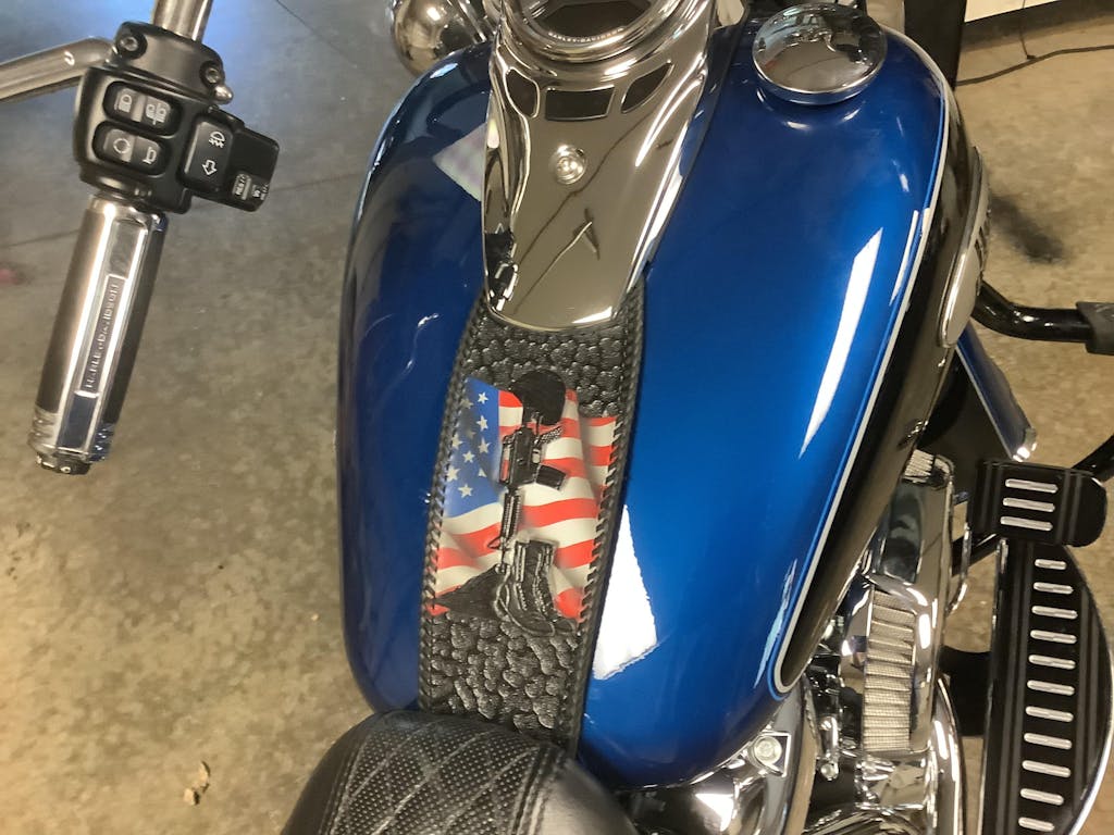 Tank Bib - Softail Deluxe/Heritage 2018+ – Three Mutts Custom Leather