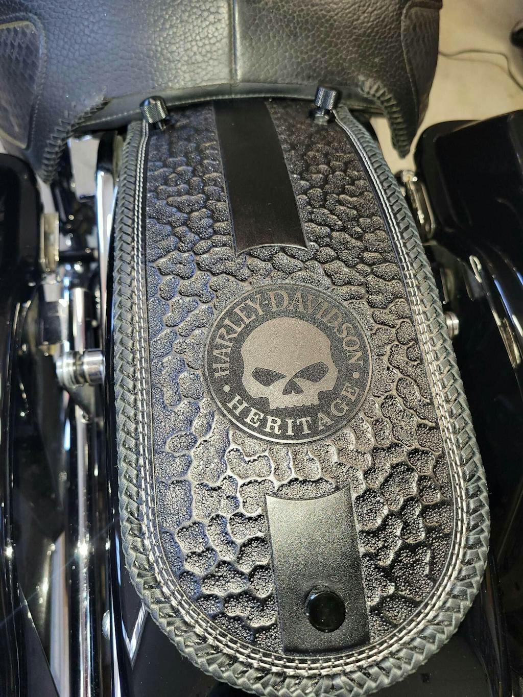 Standard Fender Bib - Softail Deluxe & Heritage – Three Mutts Custom ...