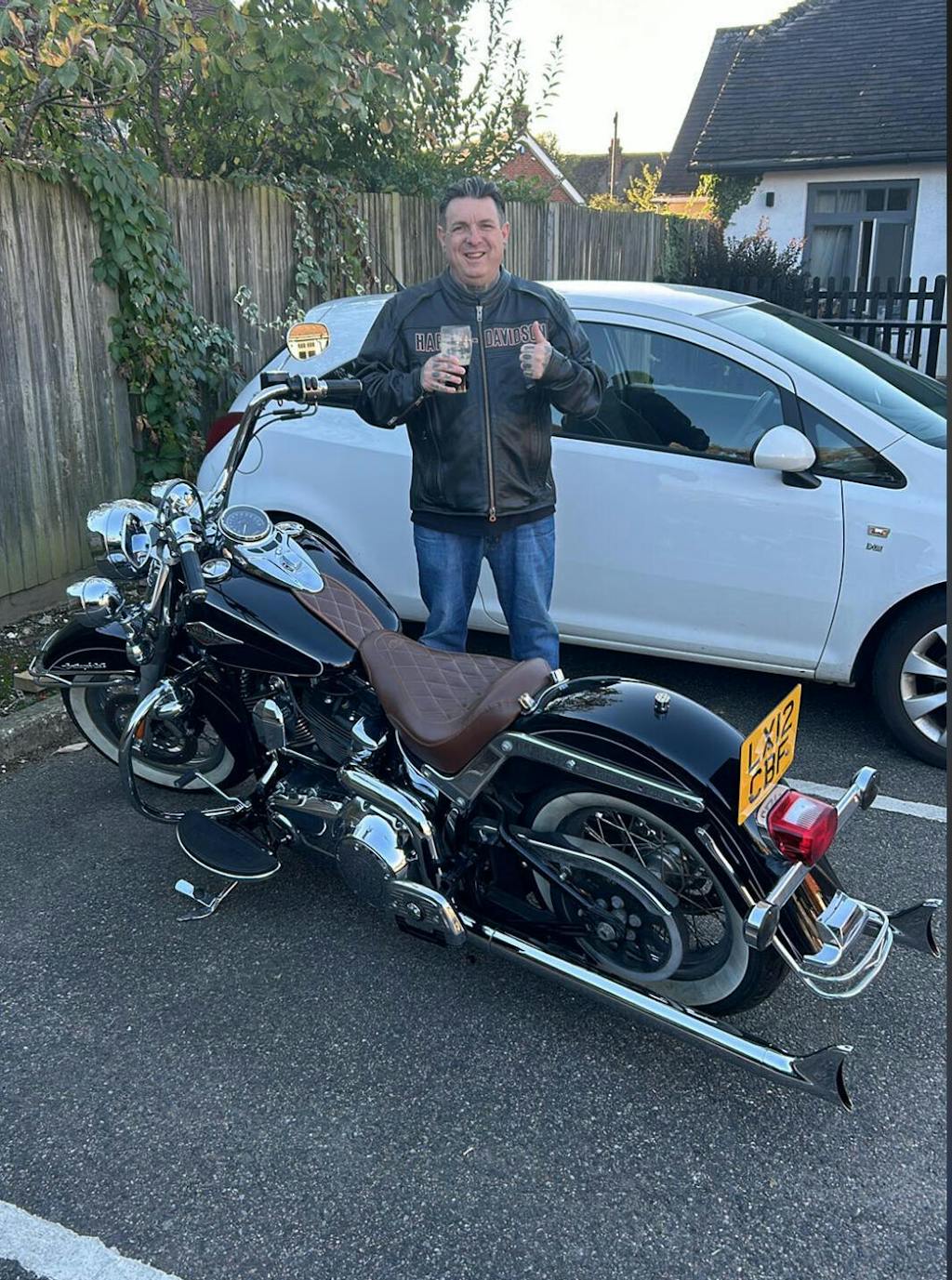 Three Mutts Custom Leather tank bibs, fender bibs, bags and more!