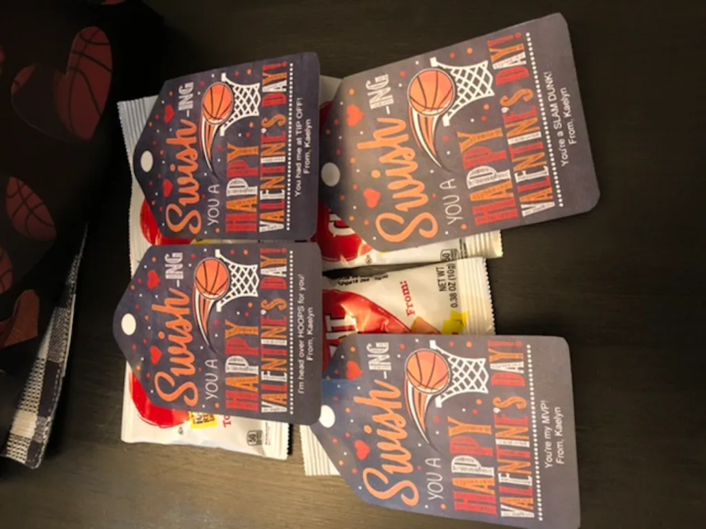 Valentine's Day Basketball Gift Tags | TidyLady Printables