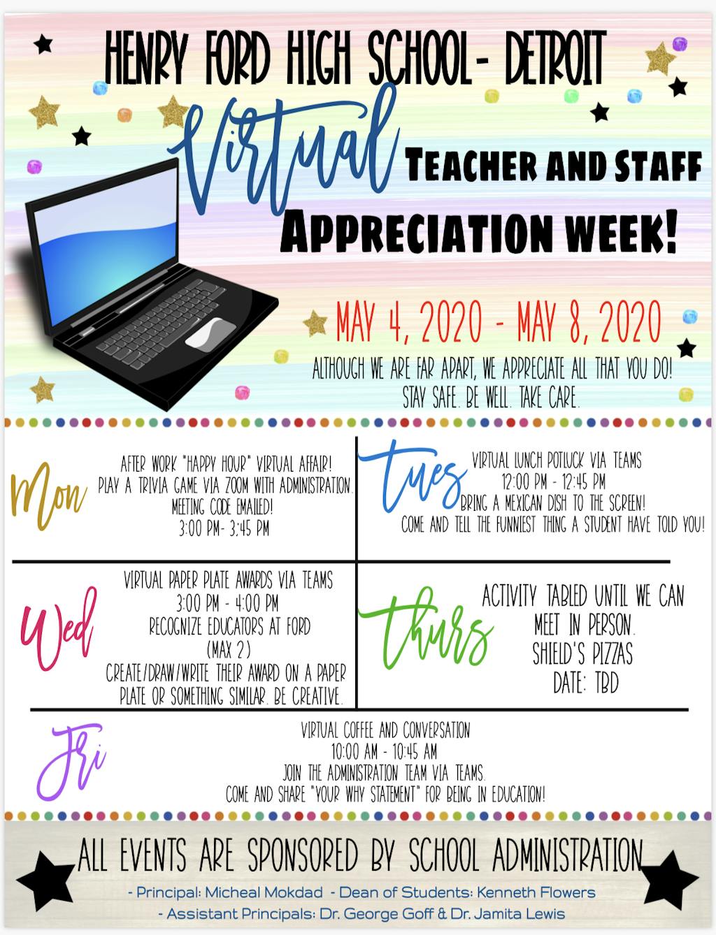 Virtual Teacher Appreciation Week | TidyLady Printables