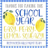 Lemons Gift Tag, Thank you easy peasy lemon squeezy – TidyLady Printables