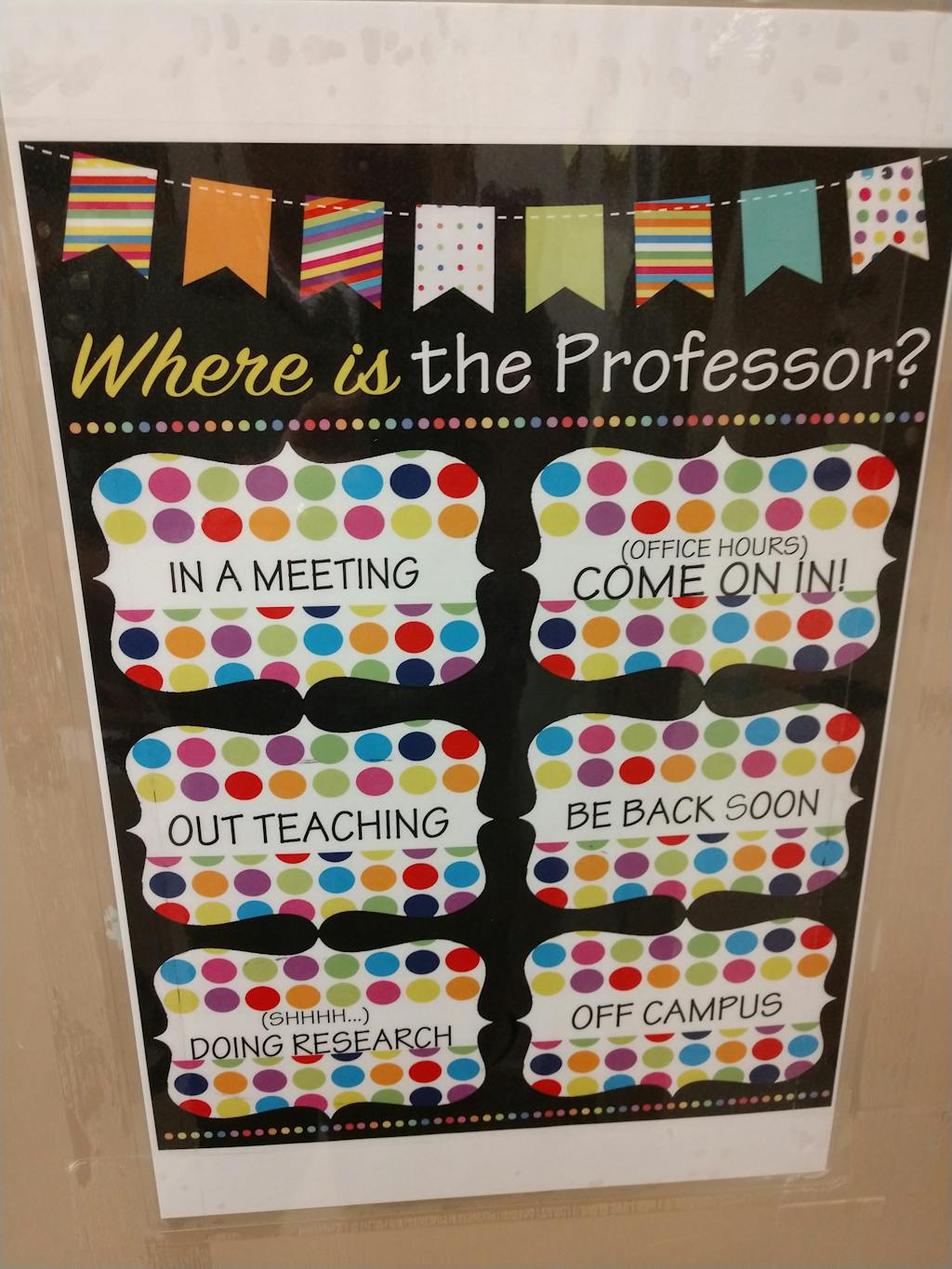 Where is the Professor Door Sign | TidyLady Printables