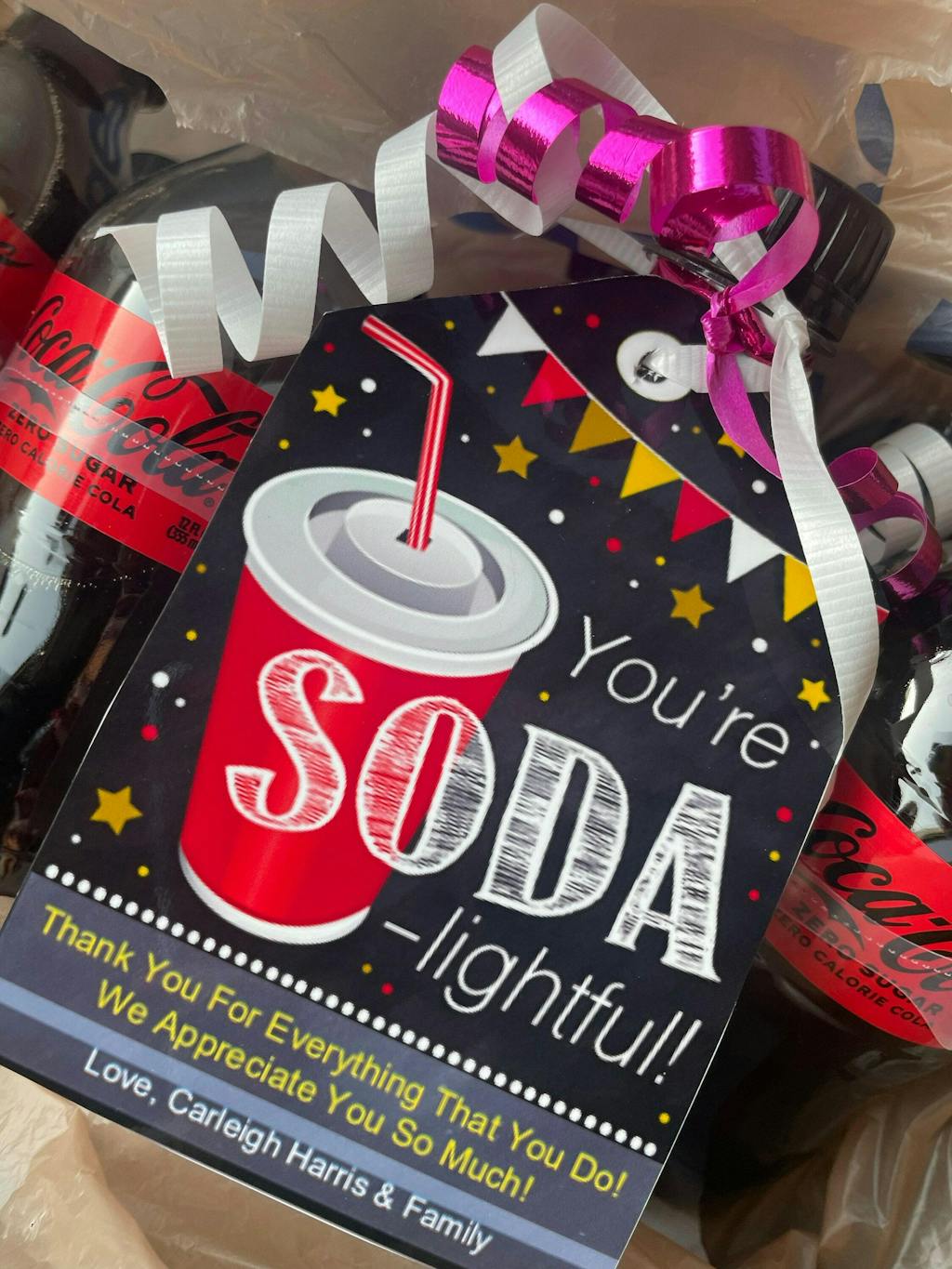 Teacher And Staff Appreciation Soda Thank You Tag Printable — TidyLady ...