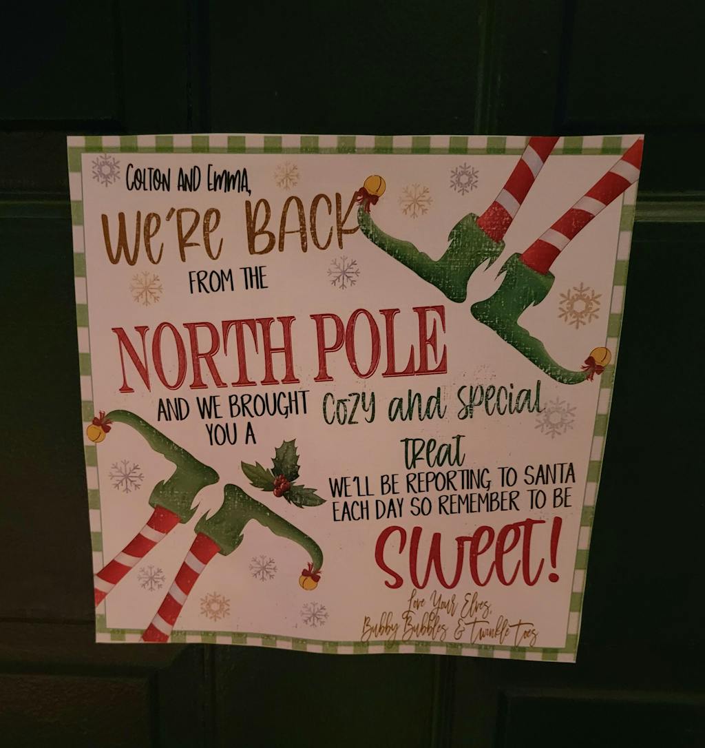 Elf we're back gift tags | Elves back from North Pole — TidyLady Printables