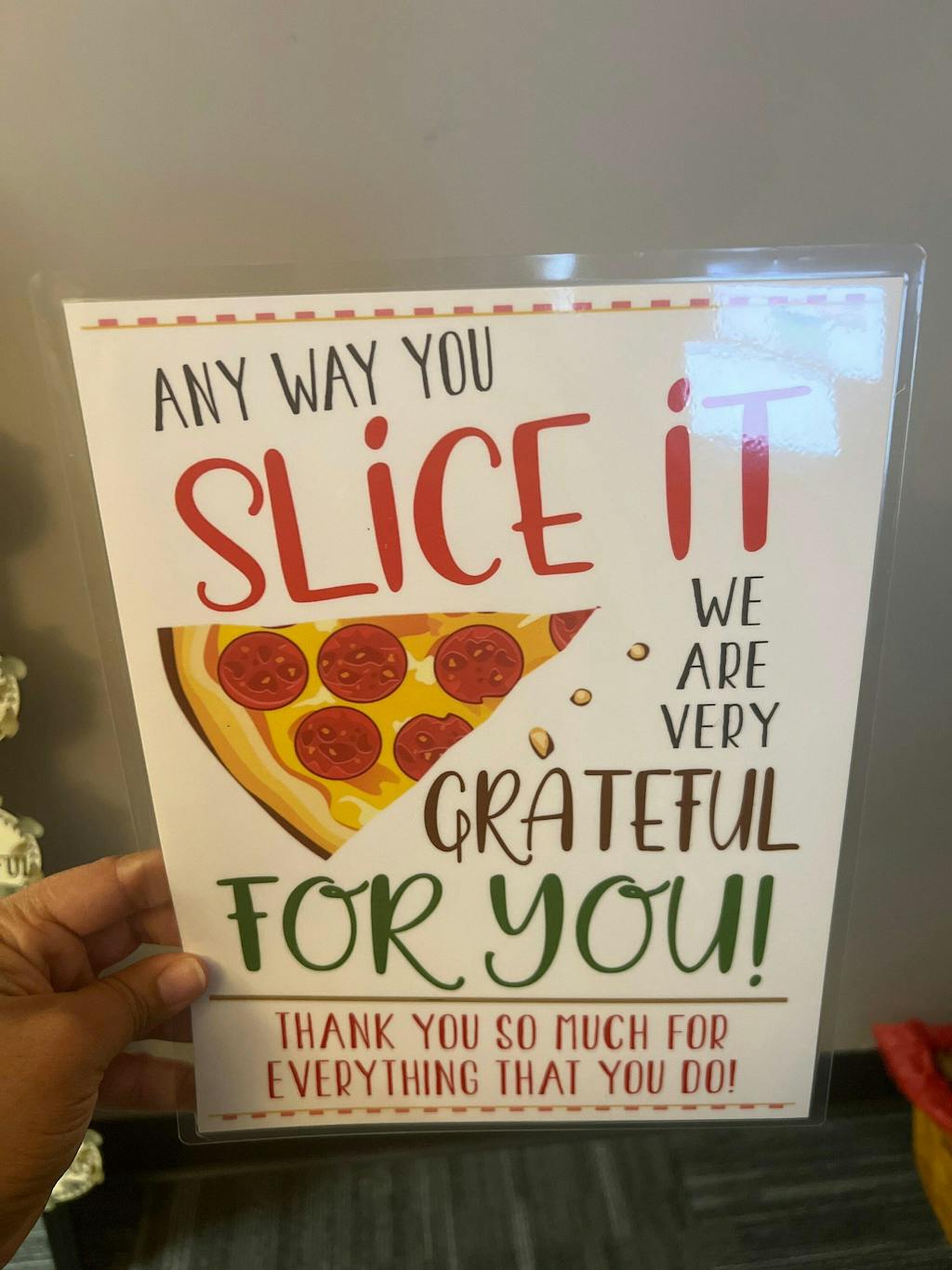 Pizza Teacher Appreciation Sign | TidyLady Printables