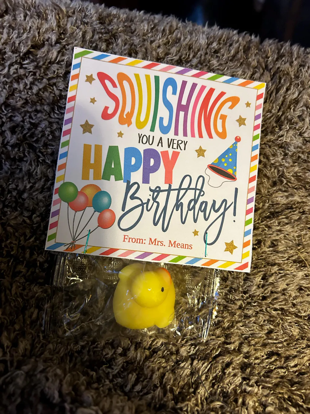 Birthday Squishies Gift Tag | Squishing you a Happy Birthday — TidyLady ...