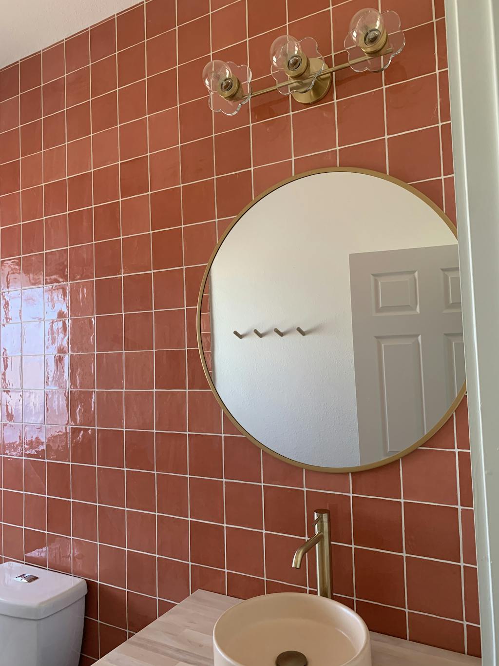 St Lucia Peach 5x5 Ceramic Tile Glossy – Tilezz