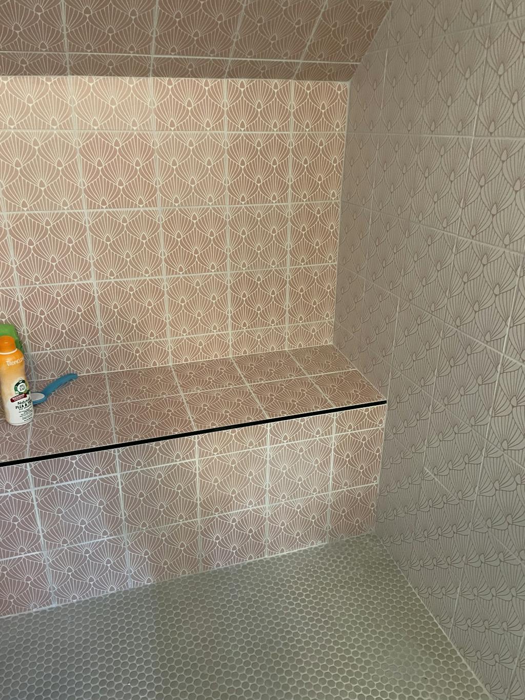 Eiffel Shell Pink / White 8x8 Porcelain Tile – Tilezz