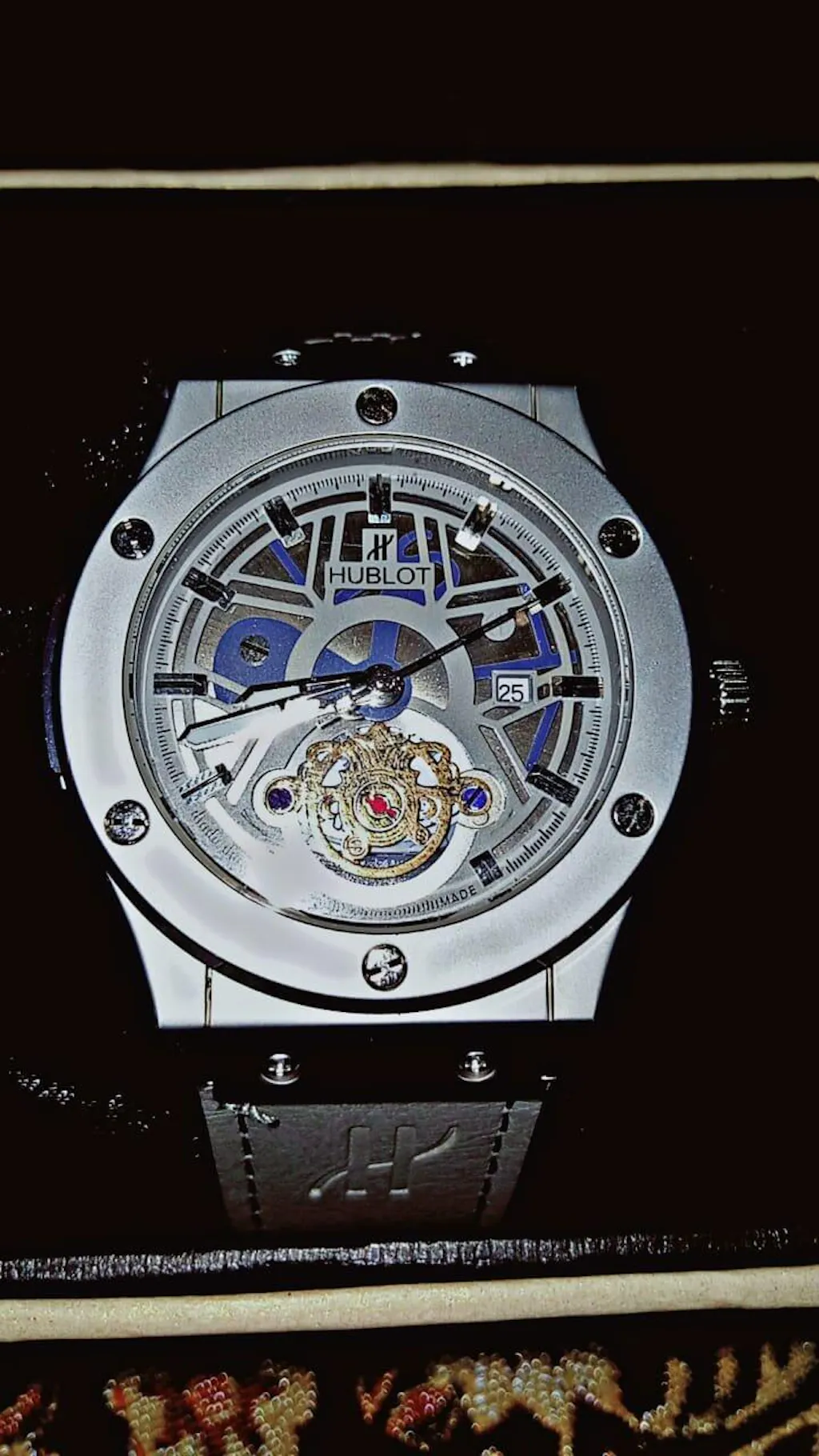 Hublot Geneve (Masterpiece) Inspired Skeleton Dial Watch Limited Editi ...