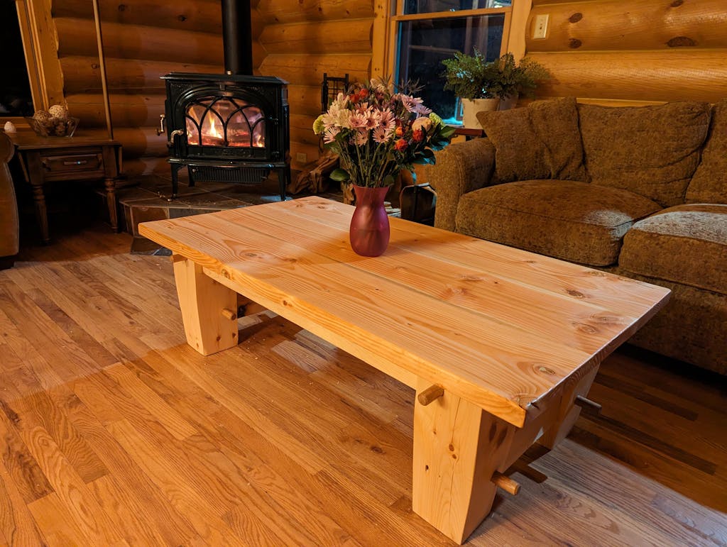 Heavy Timber Coffee Table Plan - Timber Frame HQ
