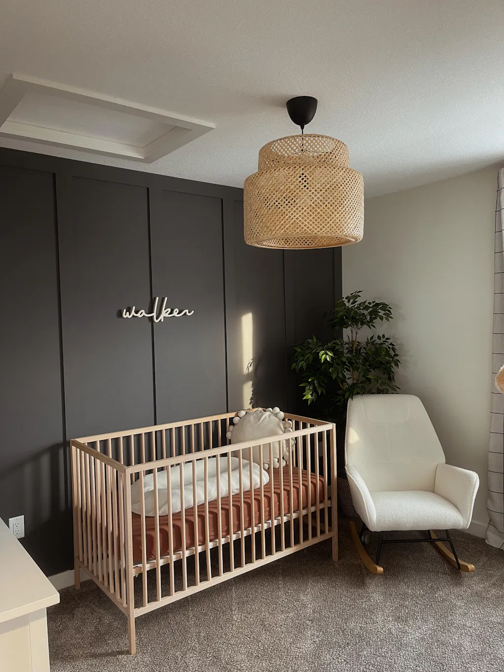 Girl Nursery Name Script in Maple – Timberwood Designs