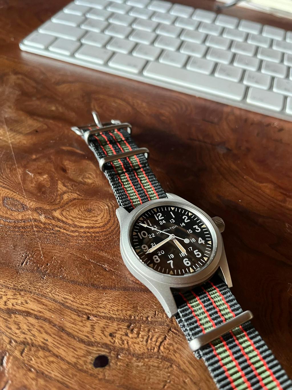 time+ バリスティックナイロン ミリタリーストラップ 時計ベルト ブラック