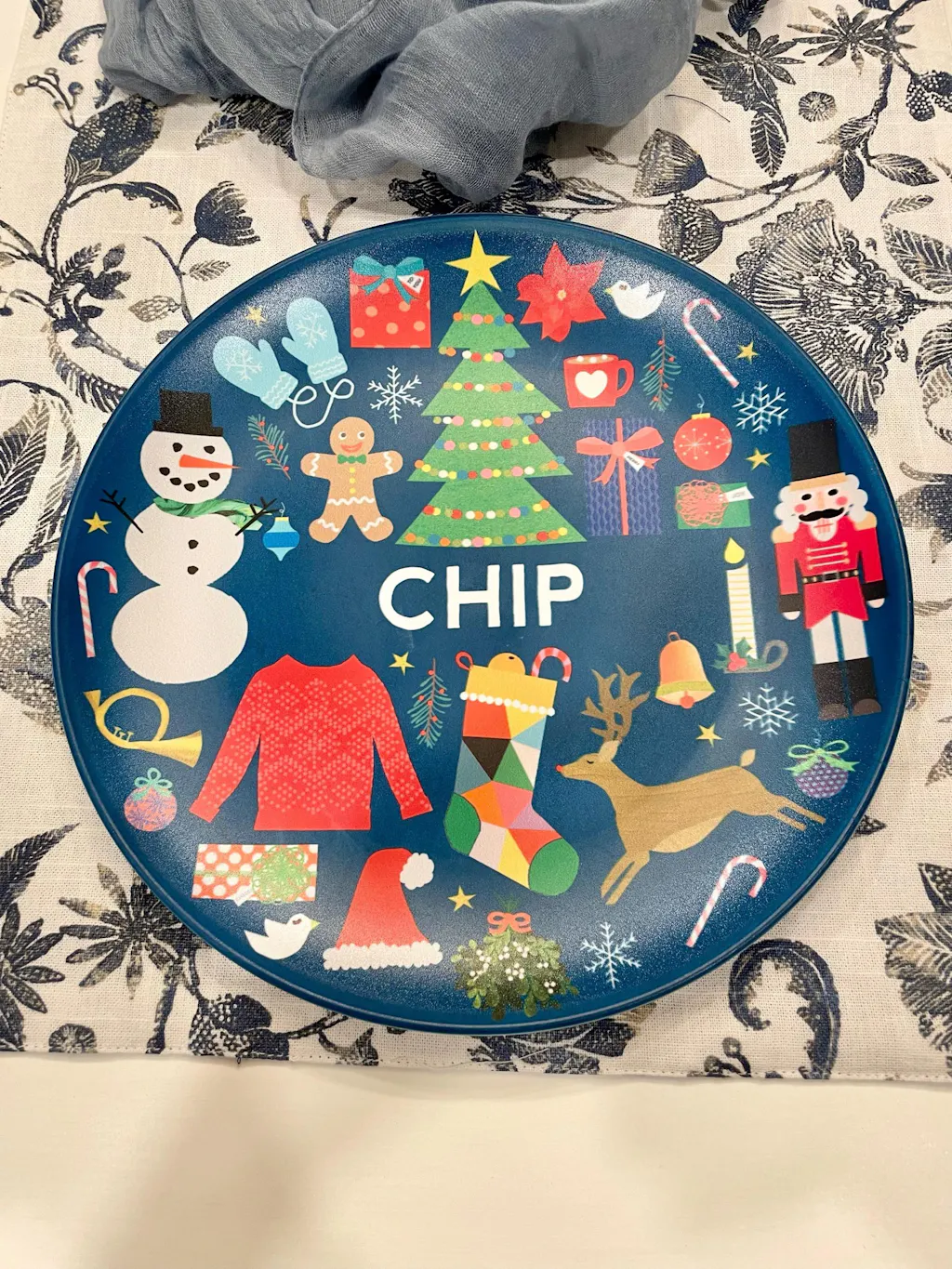 Personalized Winter Plate – Tiny Expressions