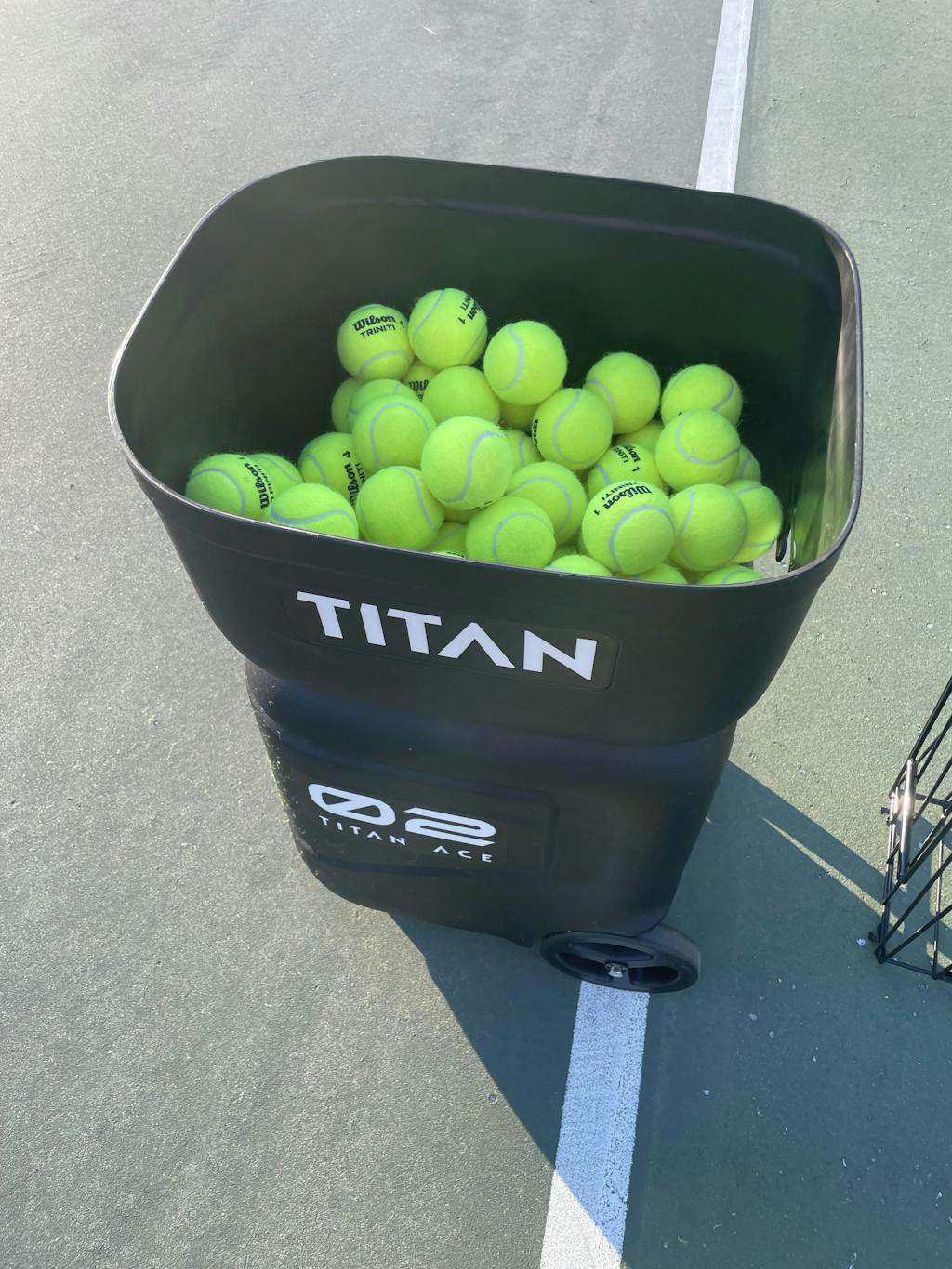 Titan ACE Tennis Ball Machine (WITHOUT Battery & Charger) – Titan Ball ...