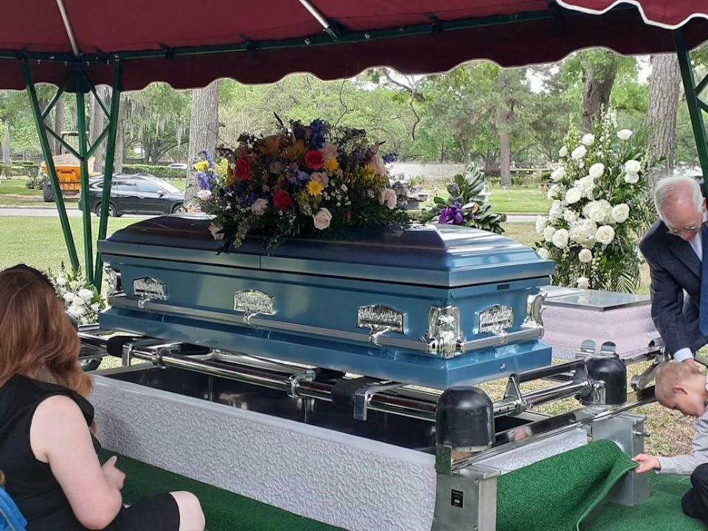 Only $1,999 - Titan Angel Series Light Blue Steel Religious Casket ...