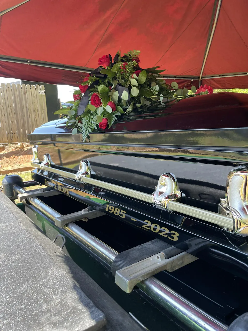 Upgrade to an Embroidered Head Panel - Titan Casket