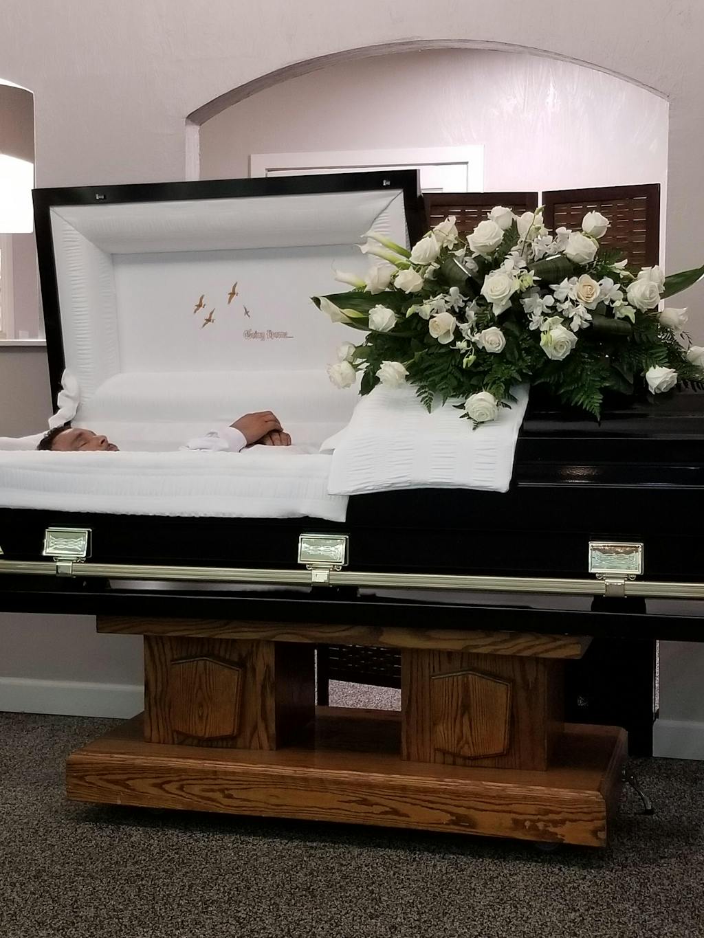 Upgrade to an Embroidered Head Panel - Titan Casket