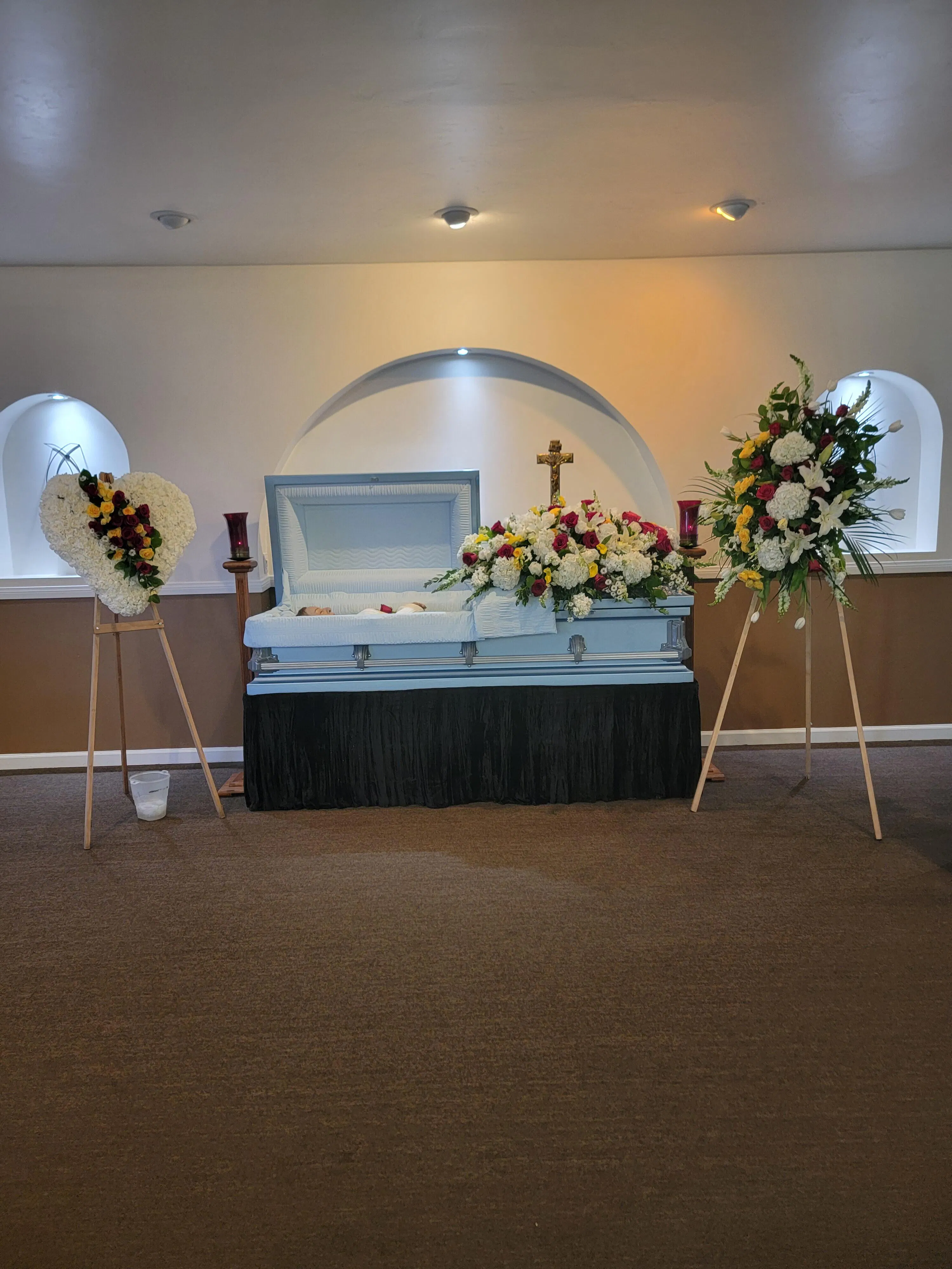 Only $1,199 - Titan Andover Series Pink Steel Casket with White ...