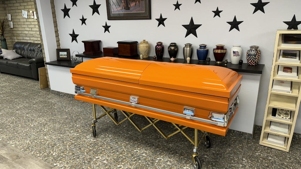 Orchid Metal Oversize Casket - Buy Oversize Coffin - Titan Atlas ...