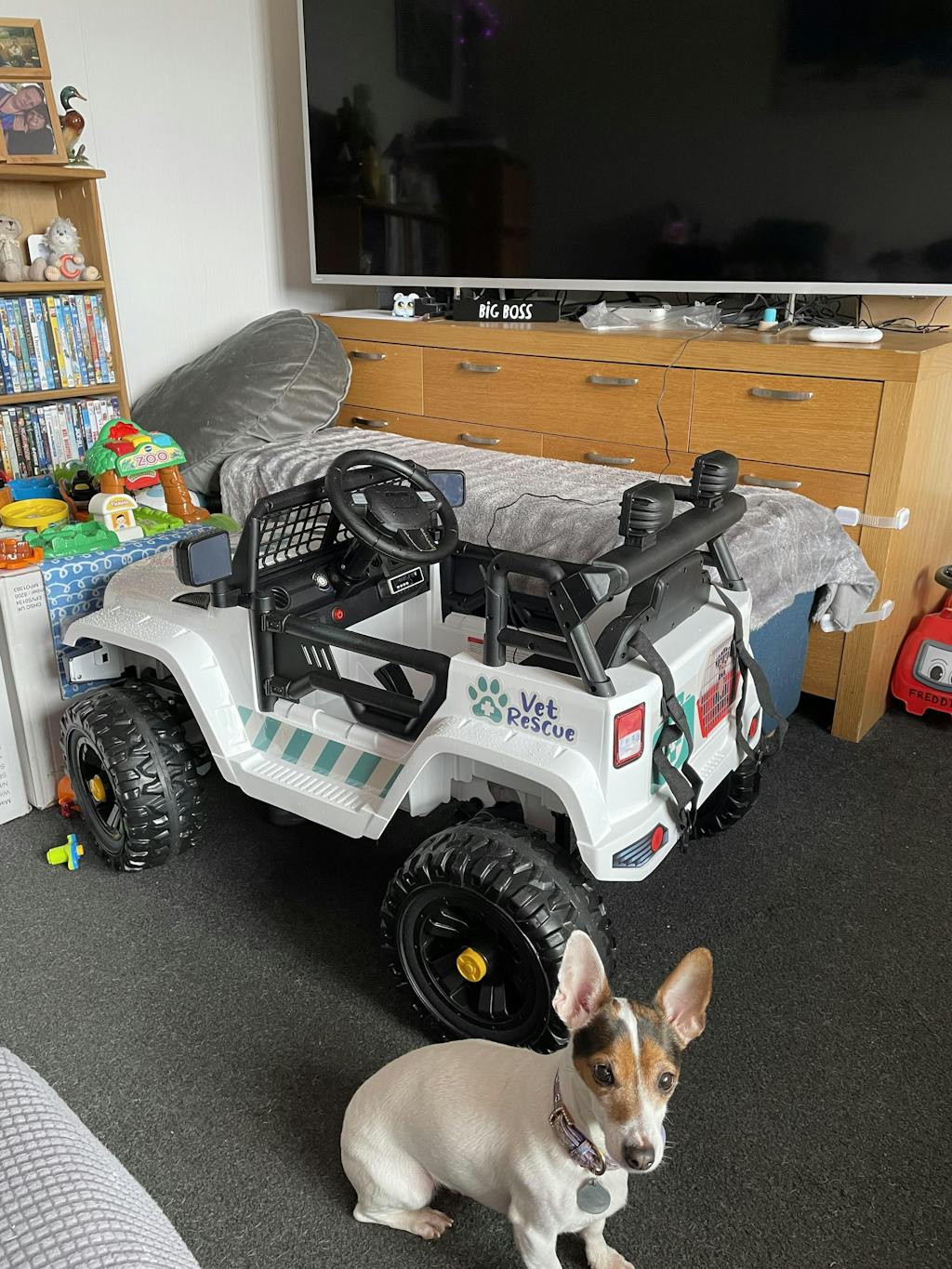 Buy 12V Kids Electric Ride On Vet Rescue Jeep Car With Costume