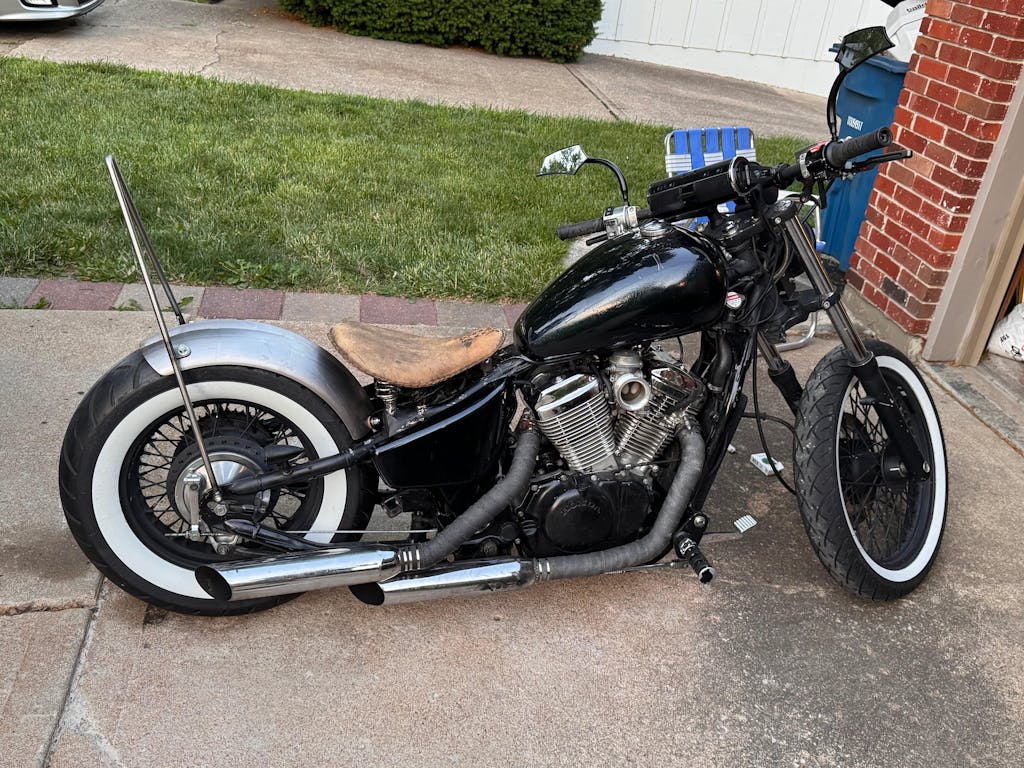 Curved Bobber Fender - Honda Shadow - Stock Rear Tires 160-170 – TJ ...