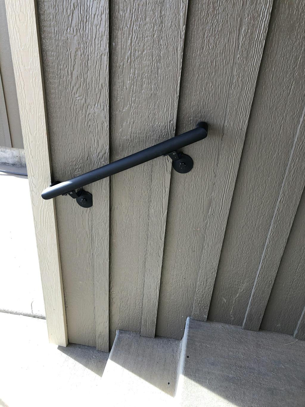 Metal Handrails | Black | Wall-Mount | ADA Compliant | Staircase Rail ...